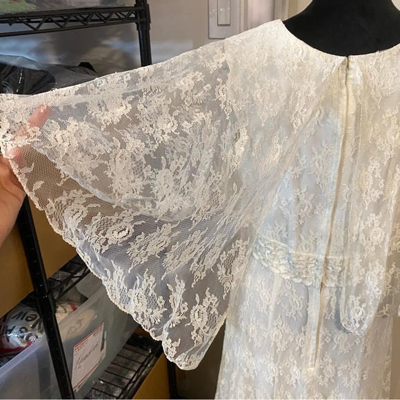 Mike Benet | Dresses | Mike Benet Wedding Dress Women 8 Boho Lace Cream ...